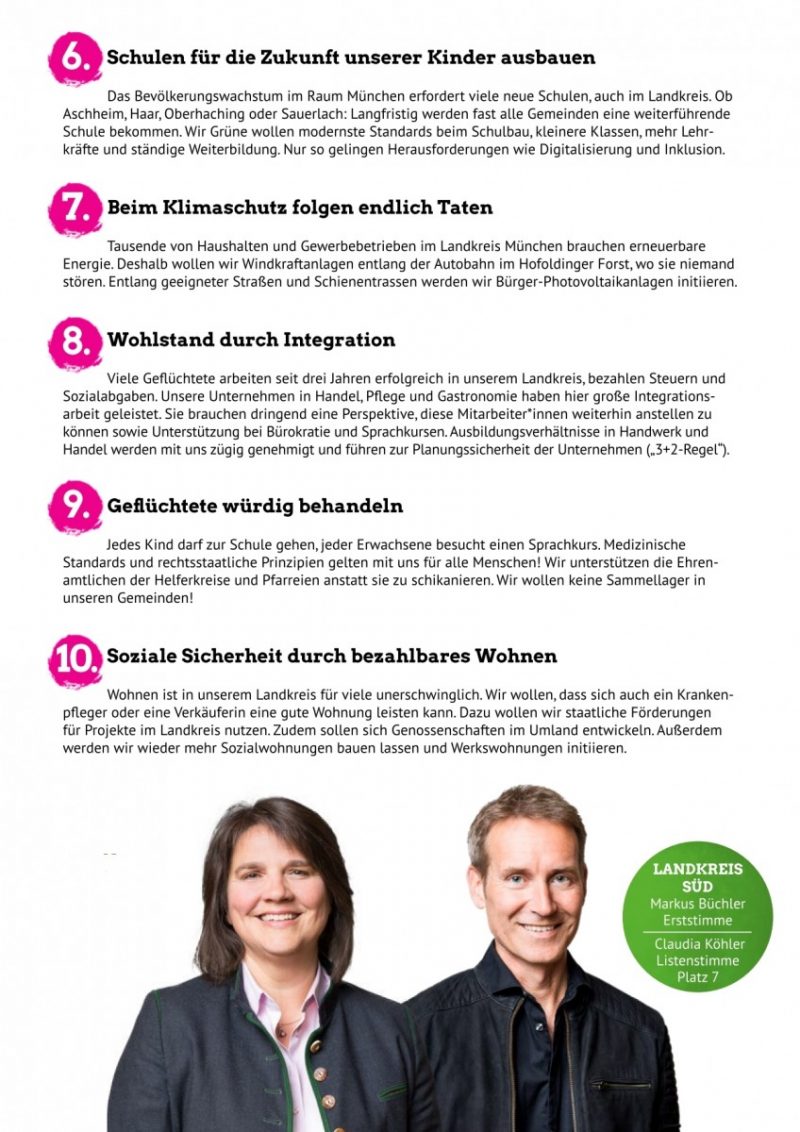 Wahl 2018 – Bündnis 90/Die Grünen Ortsverband Höhenkirchen-Siegertsbrunn